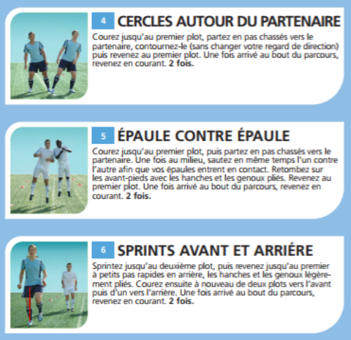 Léchauffement "Prévention des blessures" en Football